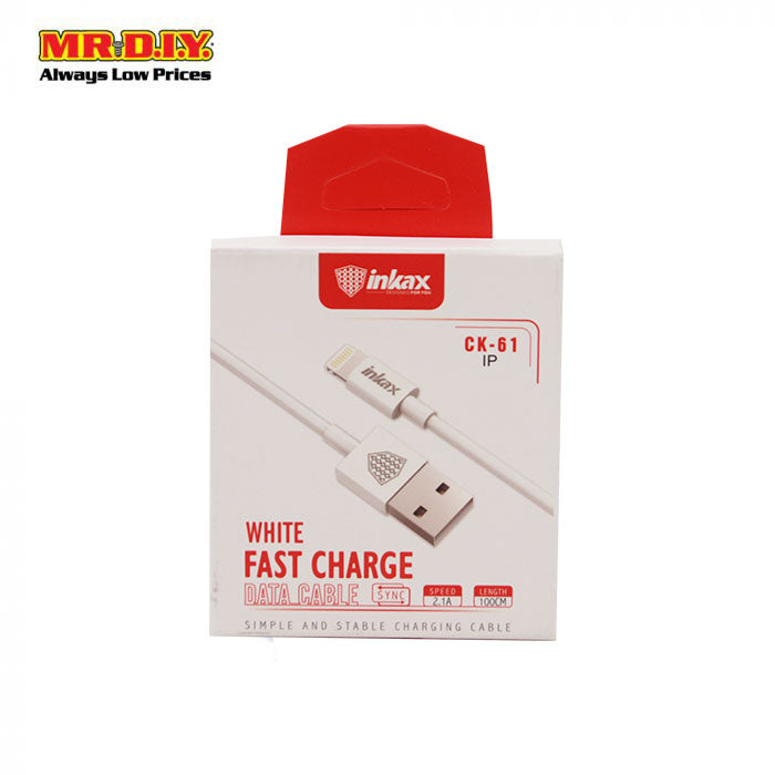 INKAX Fast Charge Data Cable 2.1A (1M) IP – MR. D.I.Y. ECOMMERCE (M) SDN BHD