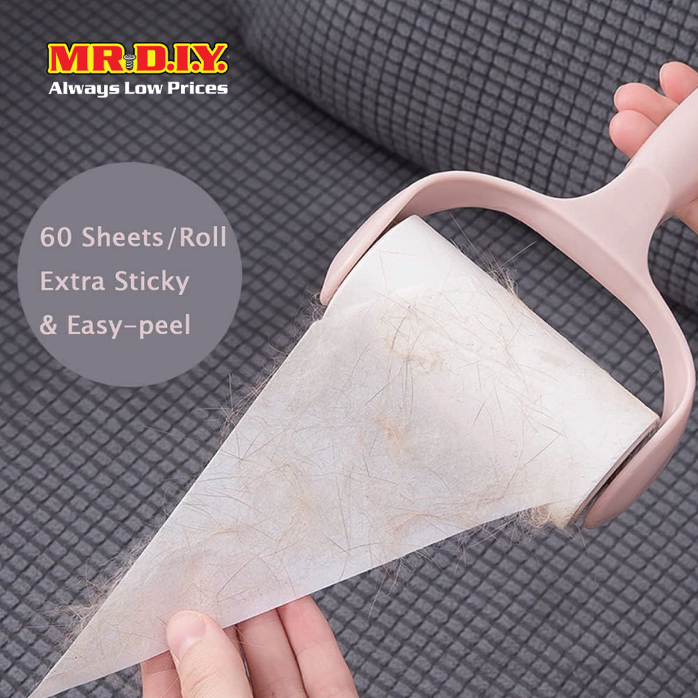 (MR.DIY) Refill Sticker Lint Roller Hair Dust Pet Fur Removal (3pcs ...