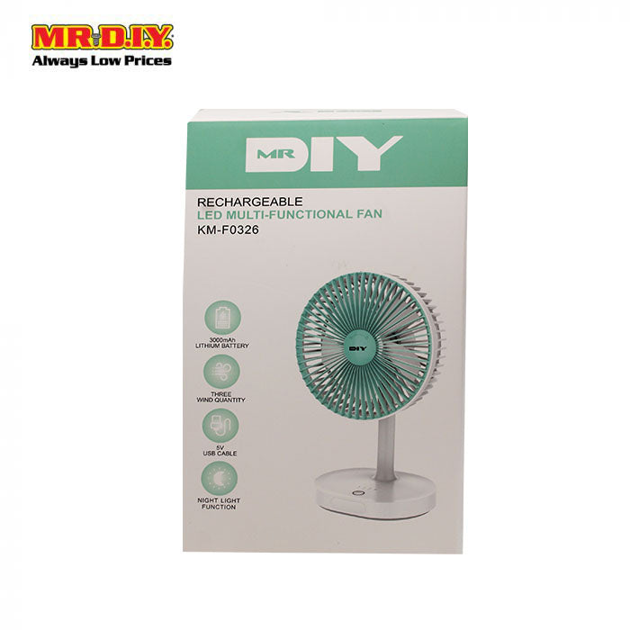 (MR.DIY) USB Rechargeable Table Fan Strong Wind – MR. D.I.Y. ECOMMERCE ...