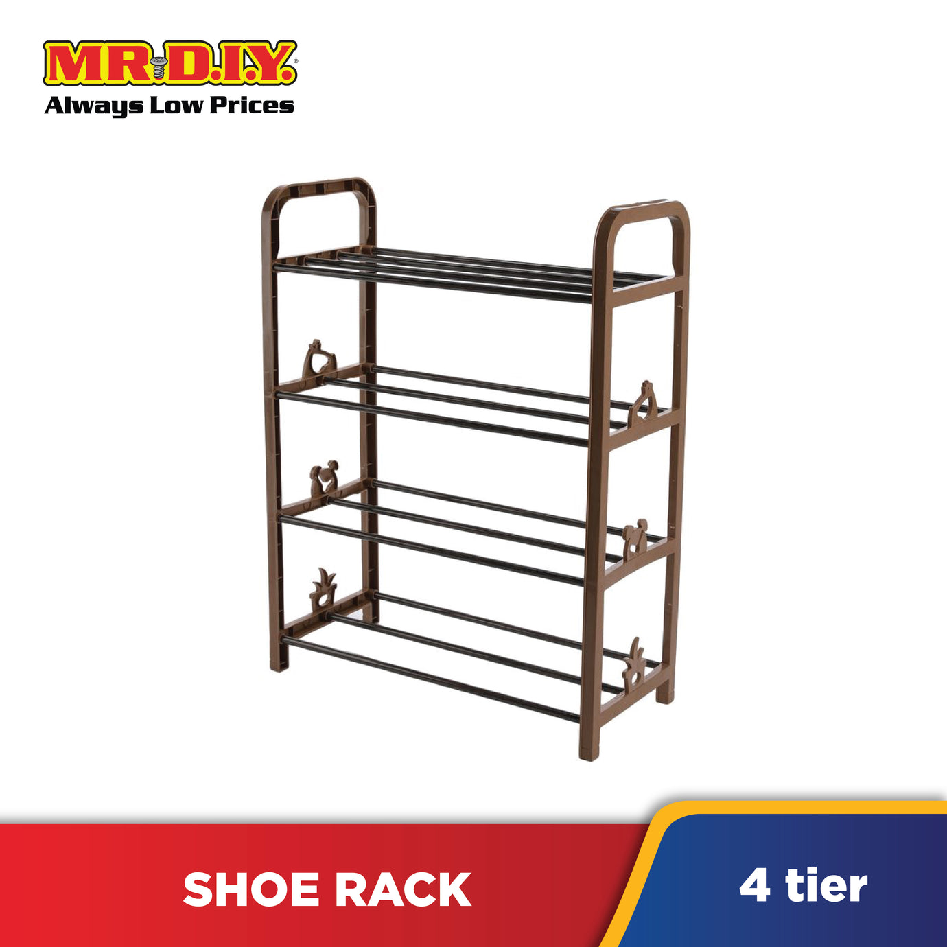(MR.DIY) 4-Tier Organizer Shoe Rack (41cm x 56cm) – MR. D.I.Y ...