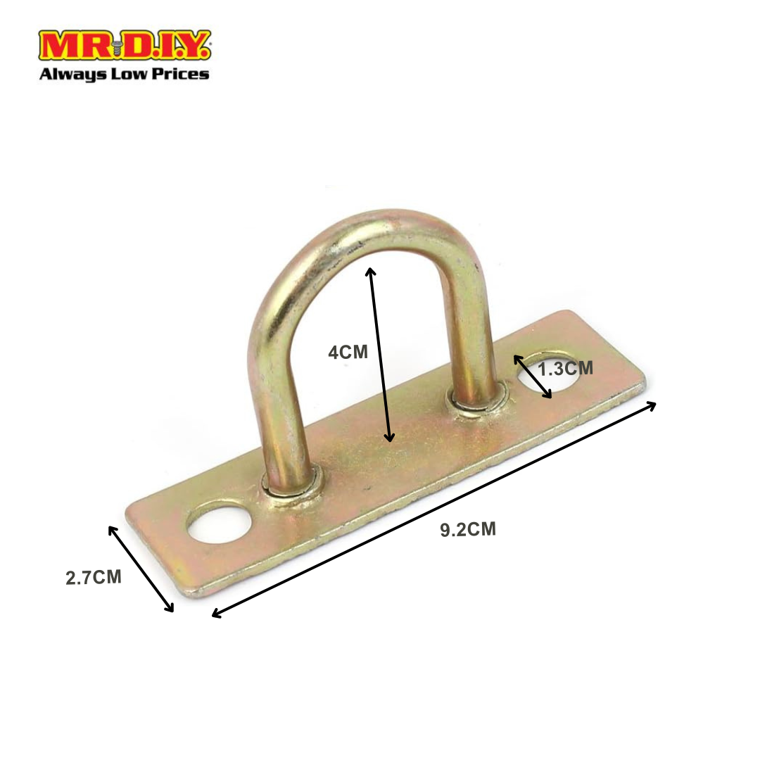 (MR.DIY) Brass Ceiling Fan Bracket Mount D-Type Hook (1pc) (2.7 x 9.2c ...