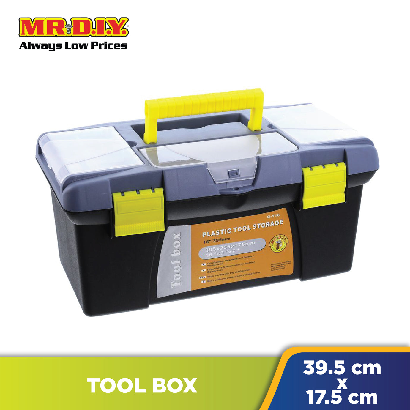 (MR.DIY) Rectangular Plastic Storage Tool Box – MR. D.I.Y. ECOMMERCE (M ...
