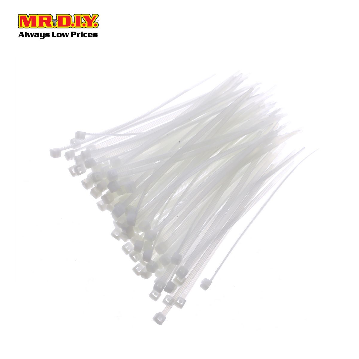 (MR.DIY) White Cable Ties (3mm x 10cm) 100pcs – MR. D.I.Y. ECOMMERCE (M ...