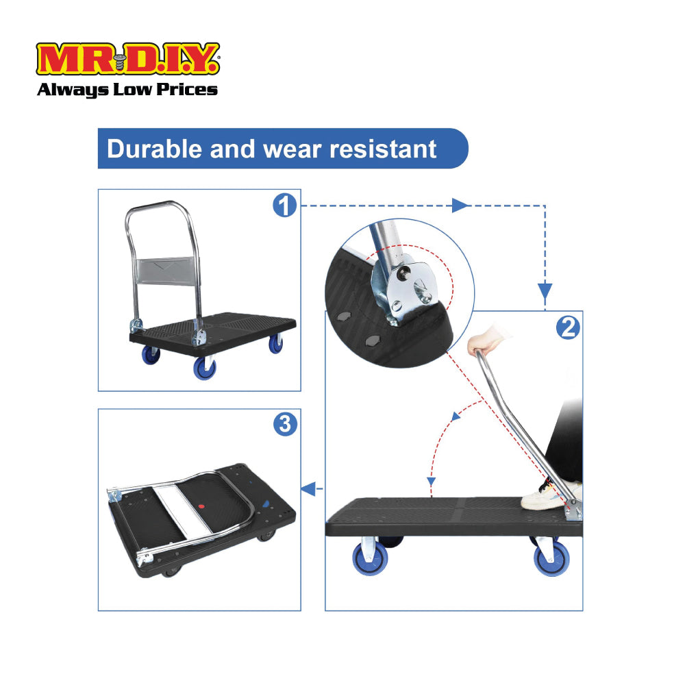 (MR.DIY) Multi-Use Foldable PVC Hand Truck Trolley ( 300kg ) – MR. D.I ...