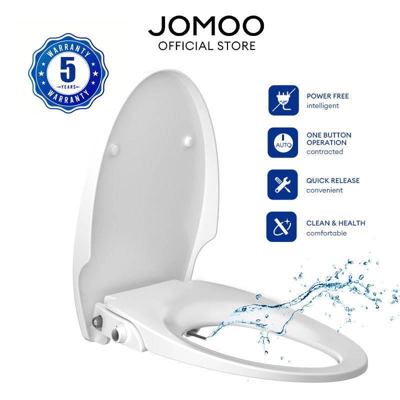 JOMOO Manual Bidet Seat Cover 97142 Adjustable Water Pressure Soft Clo ...