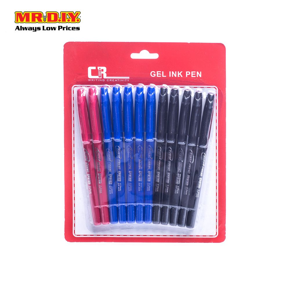 (MR.DIY) Cheng Rong Gel Ink Pen in 3 Colors (12 pcs) – MR. D.I.Y ...