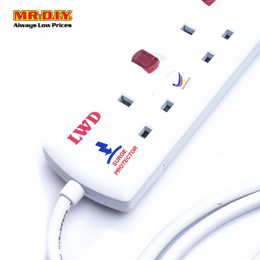 LWD 4-Gang Way Extension Trailing Socket (2m) – MR. D.I.Y. ECOMMERCE (M ...