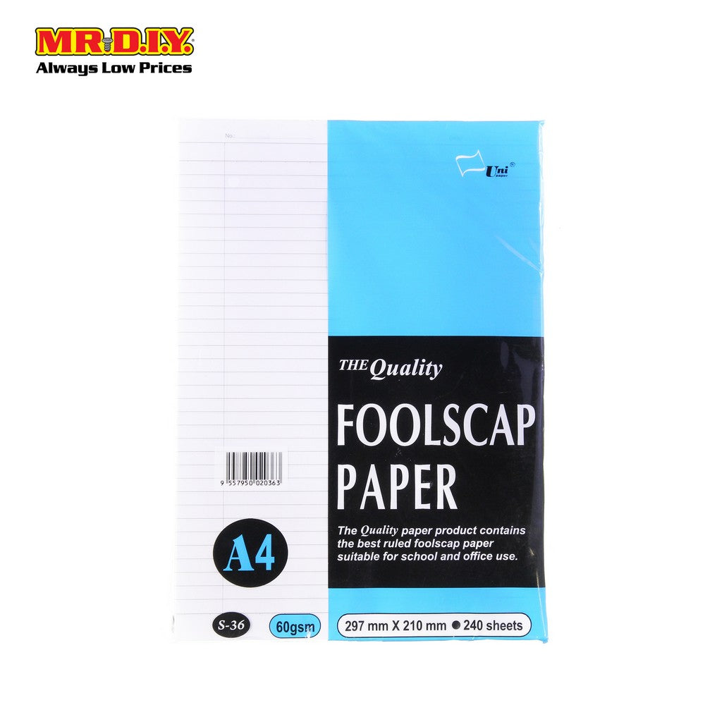 Light Blue Uni Foolscap Paper 240S A4 60gsm – MR. D.I.Y. ECOMMERCE (M ...